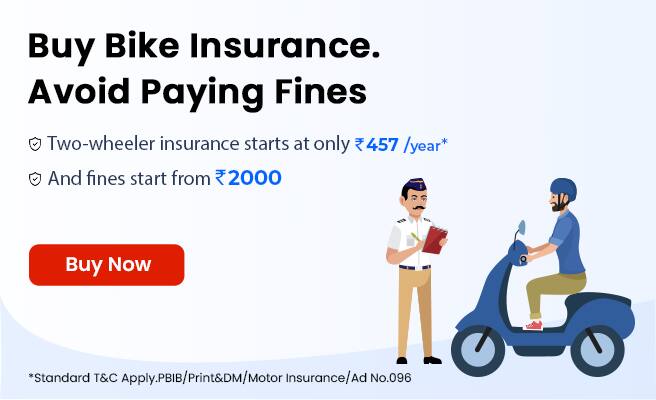 Buy Bike Insurance at ₹457* - Renew Two Wheeler Policy Online